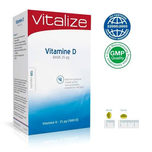 Vitalize Vitamine D Basis 25 µg kopen ? - Groenlijf Vitalize Vitamine D Basis 25 µg kopen ? - Groenlijf
